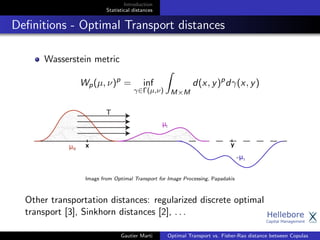 Optimal Transport vs. Fisher-Rao distance between Copulas | PDF ...