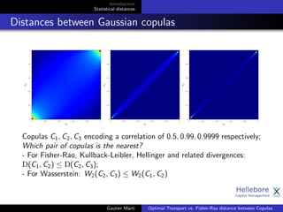 Optimal Transport vs. Fisher-Rao distance between Copulas | PDF | Physics | Science