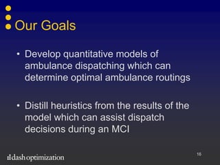 Optimal ambulance routing for mass casualty events | PDF