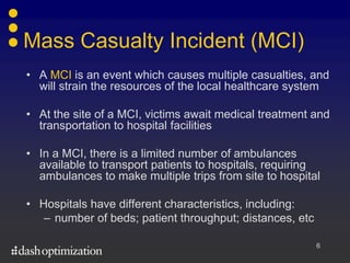 Optimal ambulance routing for mass casualty events | PDF