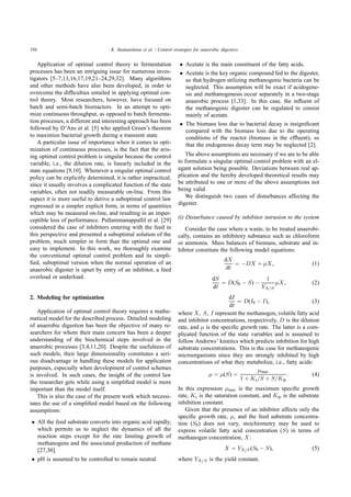 Optimal and suboptimal control of anaerobic digesters | PDF