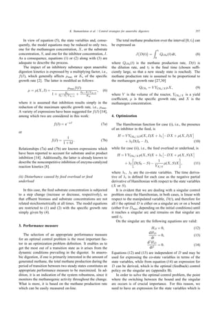 Optimal and suboptimal control of anaerobic digesters | PDF