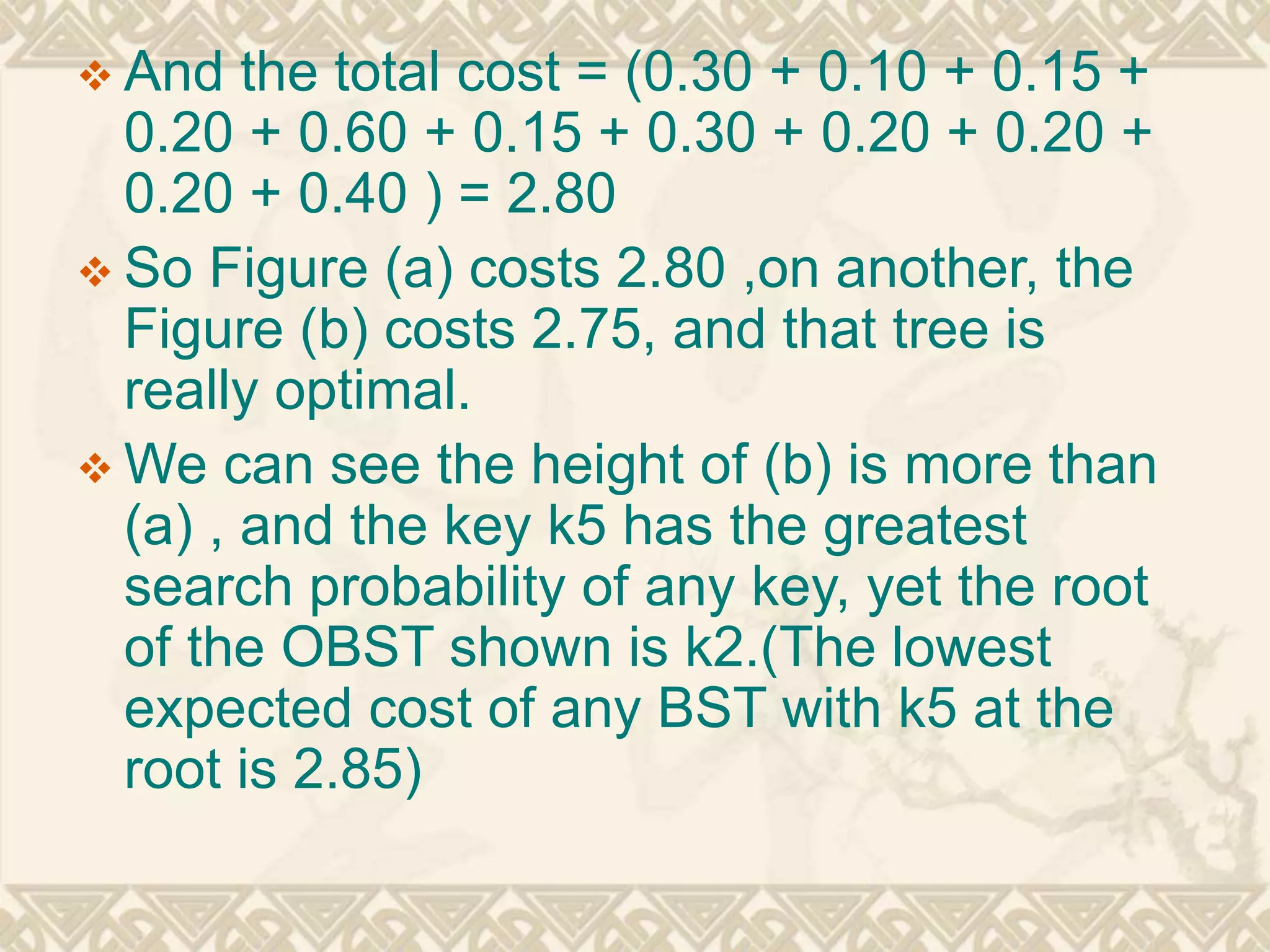 OptimalBinarySearchTree.ppt
