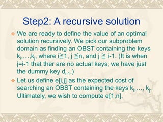 OptimalBinarySearchTree.ppt