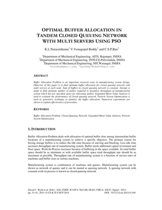 Optimal buffer allocation in | PDF