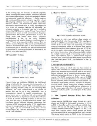 Optimal cfo channel estimation for adaptive receiver design | PDF