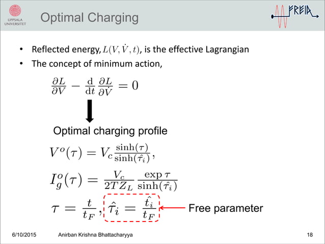 Optimal Charging Of Accelerating Superconducting Cavities Ppt