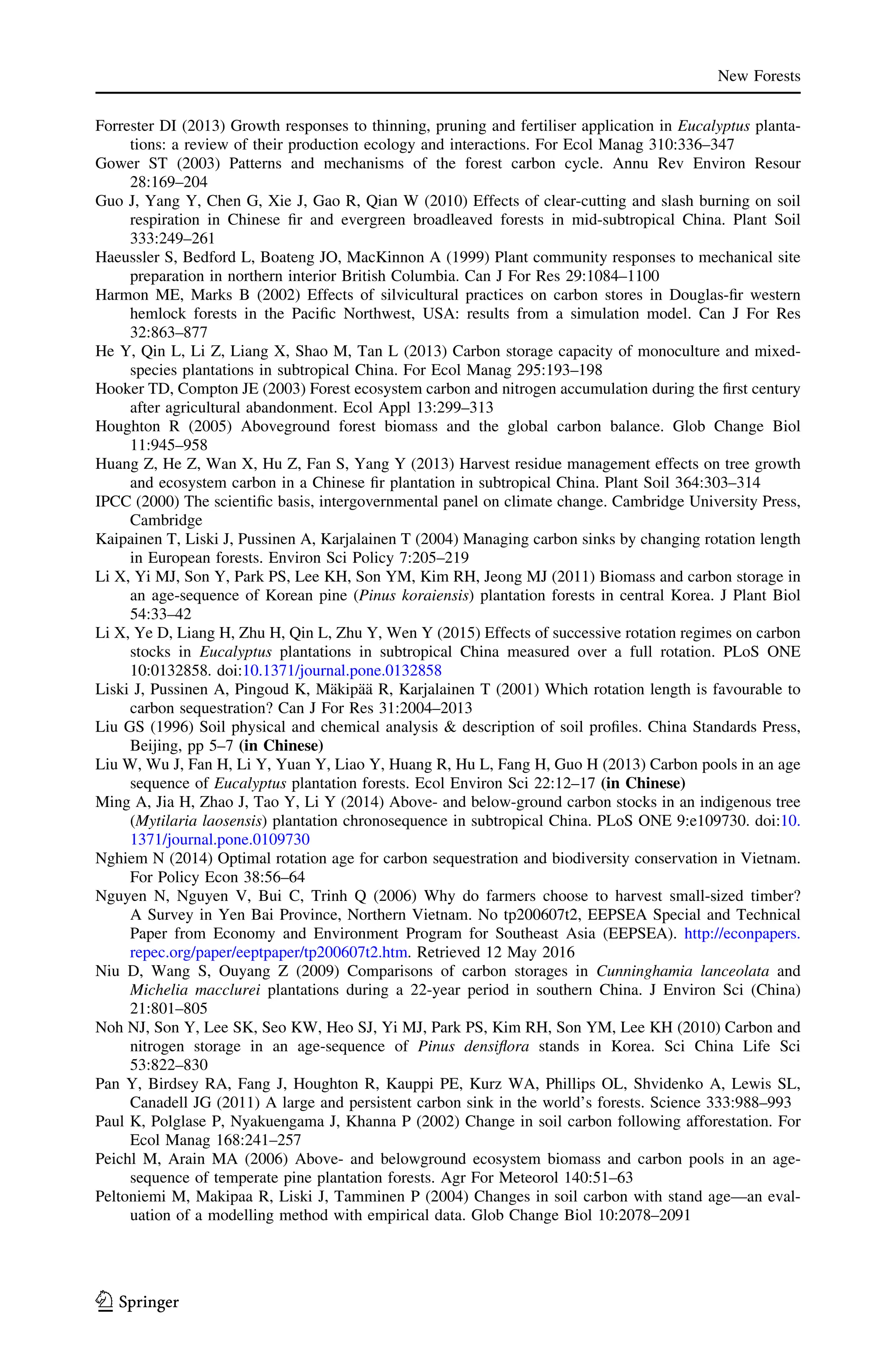 Optimal forest rotation length for forest in China | PDF