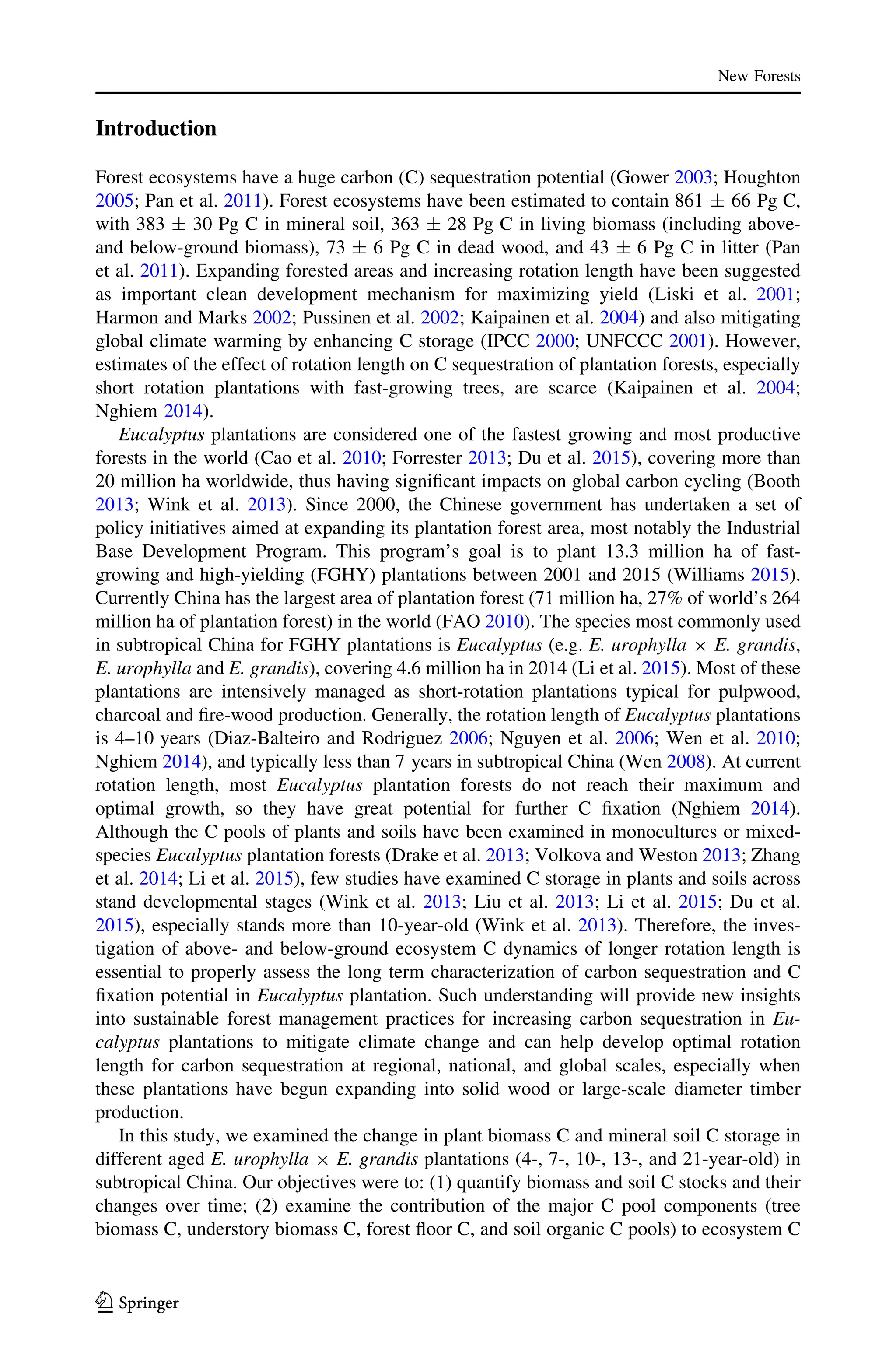 Optimal forest rotation length for forest in China | PDF
