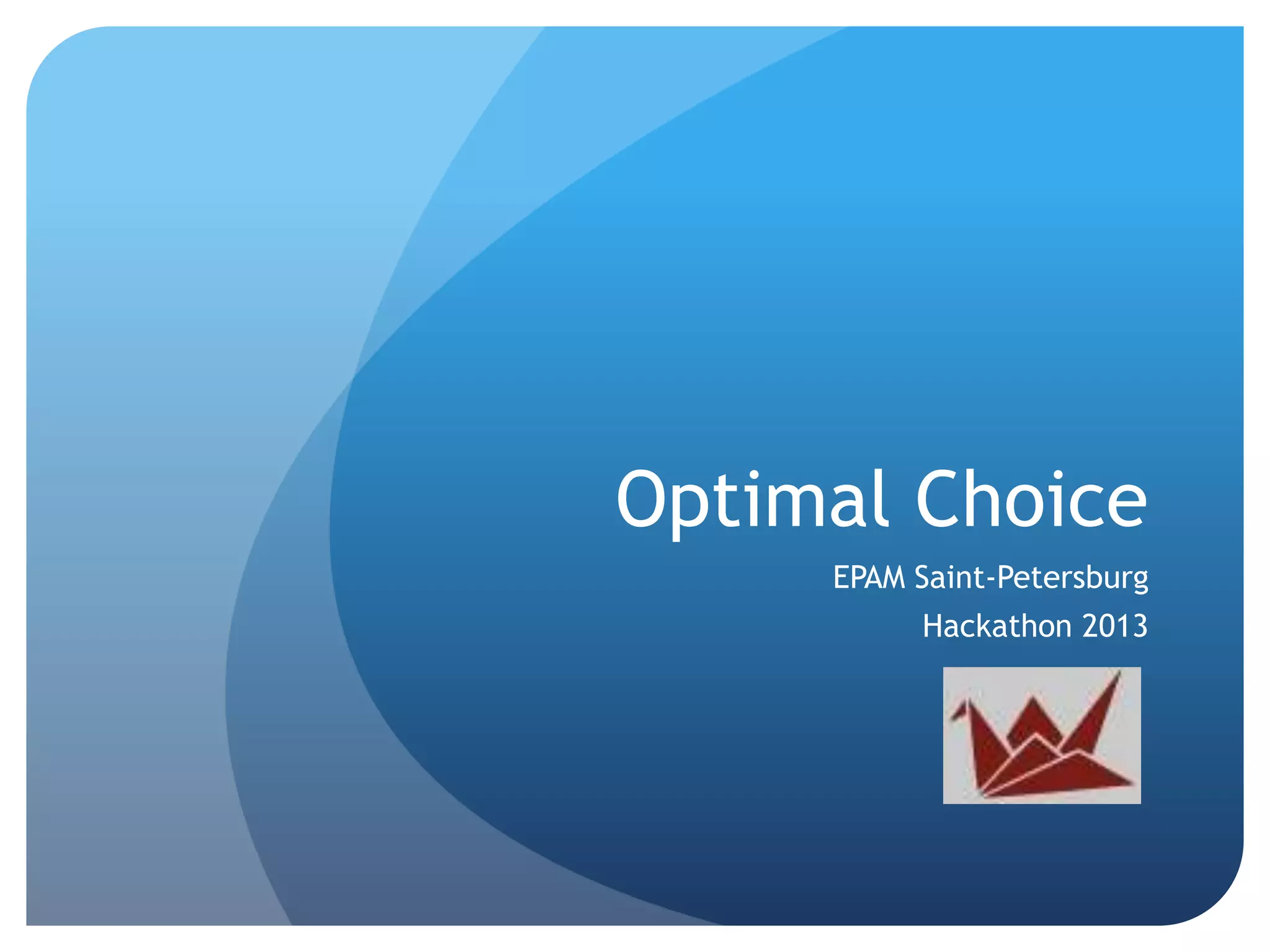 Optimal choice | PPTX