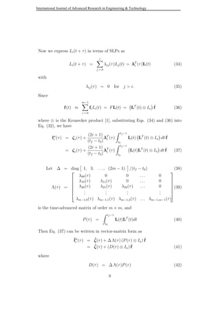 Optimal control of multi delay systems via orthogonal functions | PDF