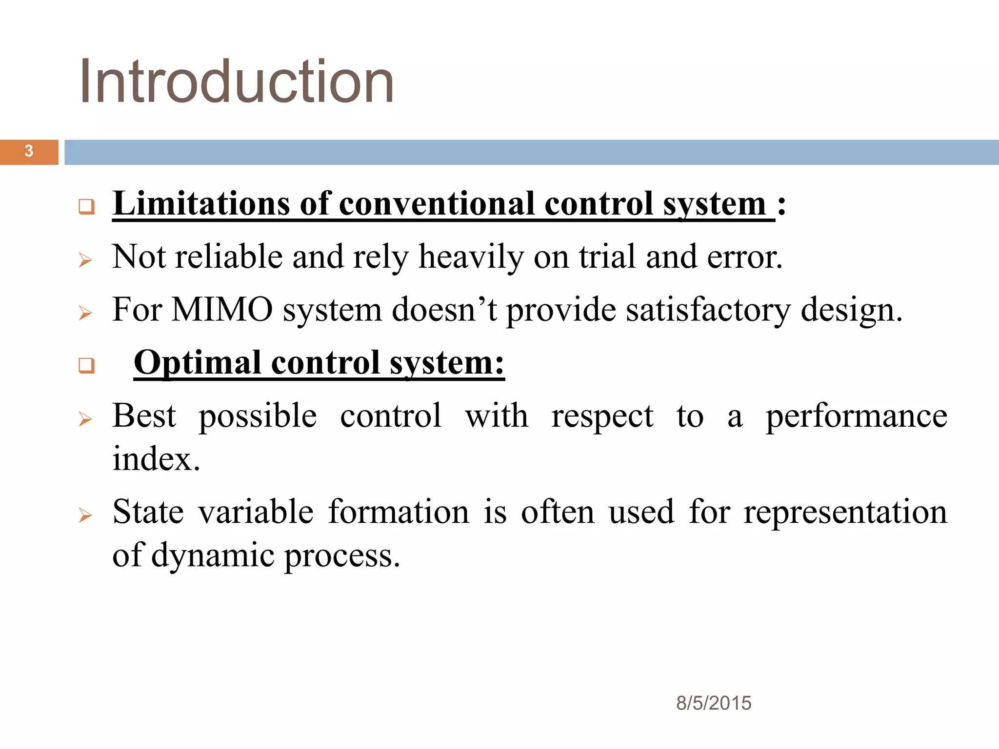 Optimal control system | PPTX