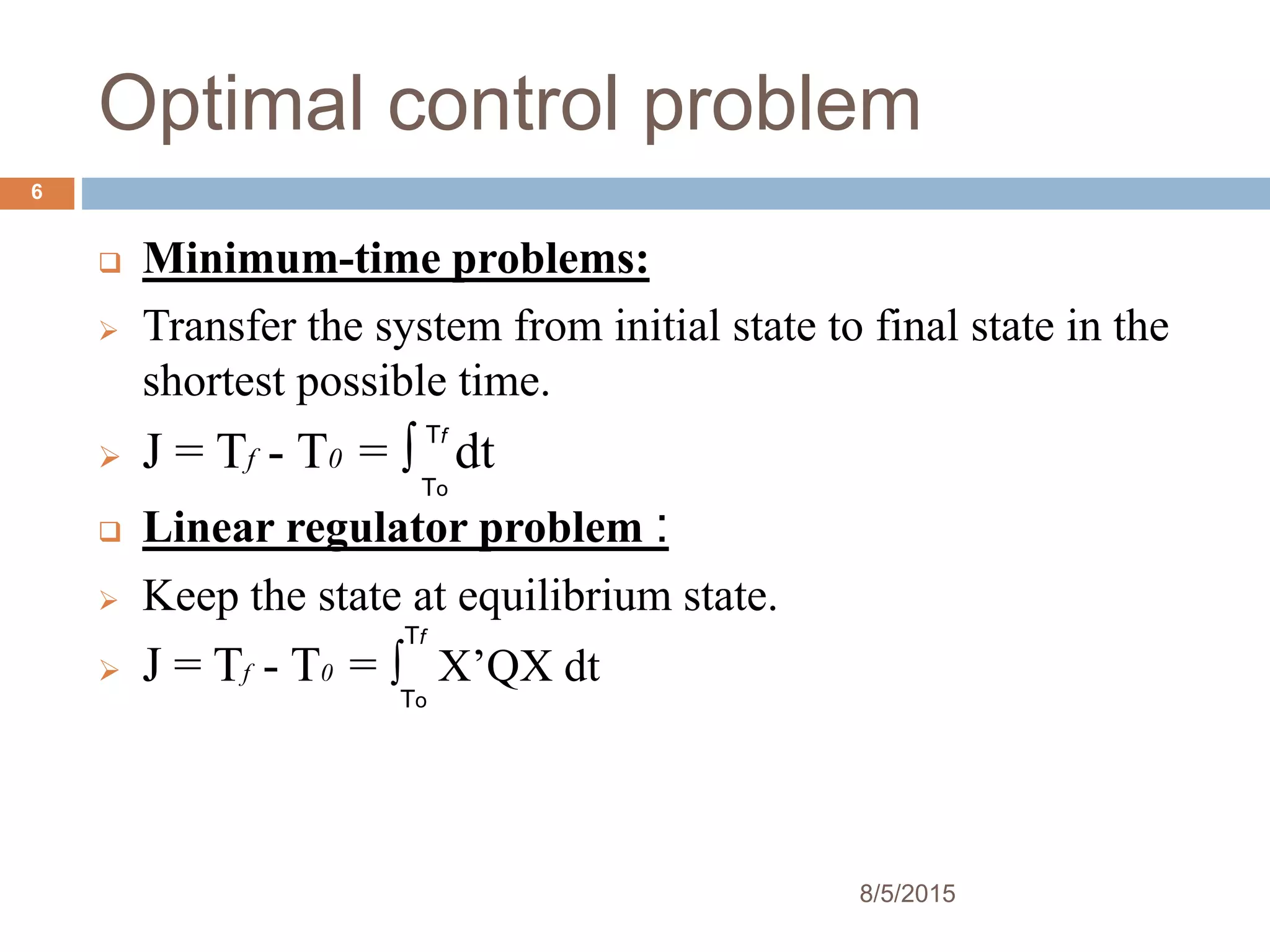 Optimal control system | PPTX