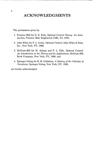 Optimal control systems | PDF