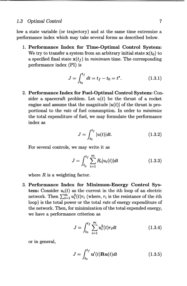 Optimal control systems | PDF