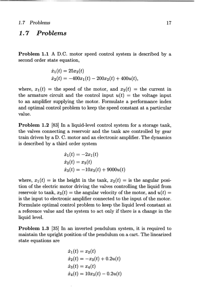 Optimal control systems | PDF