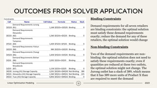 Optimal Decision Making - Cost Reduction in Logistics | PDF