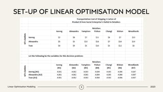Optimal Decision Making - Cost Reduction in Logistics | PDF