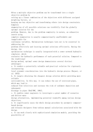 Optimal design of storm sewer networks | DOCX