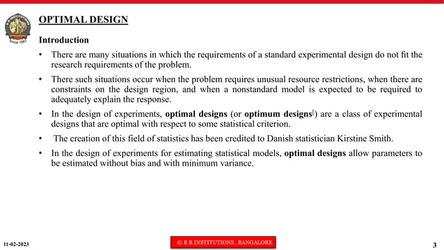 Optimal design & Population mod pyn.pptx Optimal design & Population mod pyn.pptx