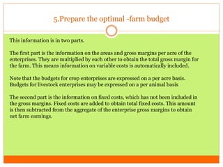 Optimal farm planning, efficient management of farmers A Lecture By Mr ...