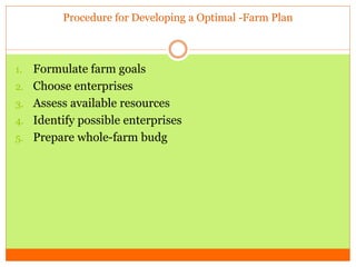Optimal farm planning, efficient management of farmers A Lecture By Mr ...