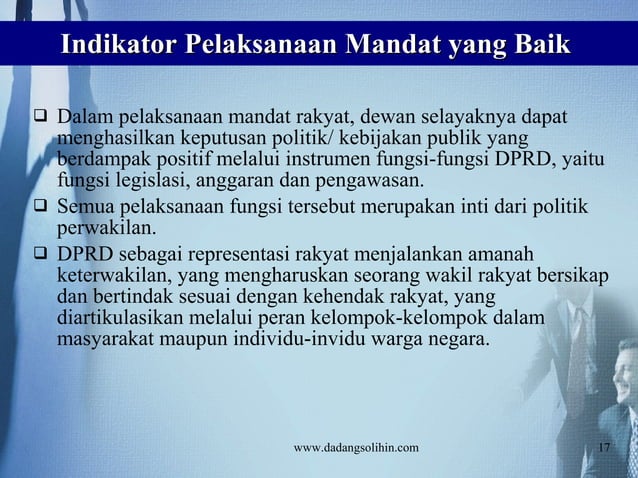 Optimalisasi Peran dan Fungsi DPRD dalam Proses Penyusunan dan Penetapan APBD dari RPJP sampai ...