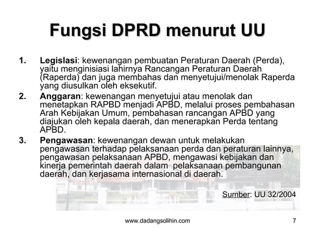 Optimalisasi Peran dan Fungsi DPRD dalam Proses Penyusunan dan Penetapan APBD dari RPJP sampai ...