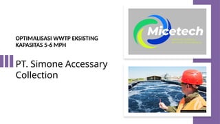 OPTIMALISASI IPAL 5 MPH industri tekstil | PPTX