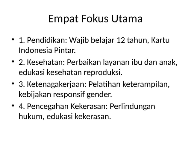 Optimalisasi_Peran_Perempuan dalam pembangunan | PPT