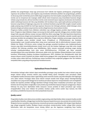 Optimalisasi proses produksi | DOCX