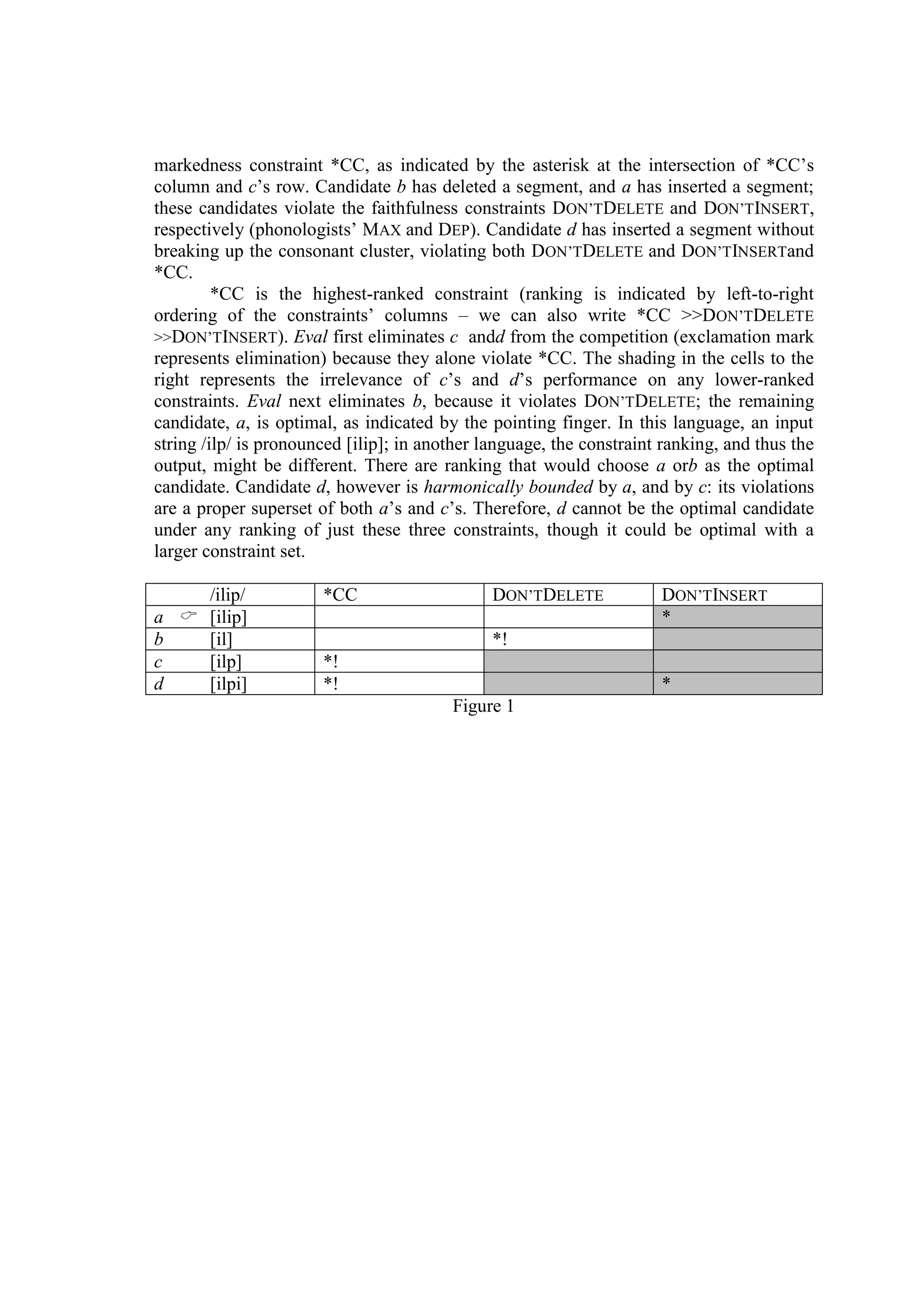 Optimality theory in linguistics by kie zuraw | DOCX | Programming Languages | Computing