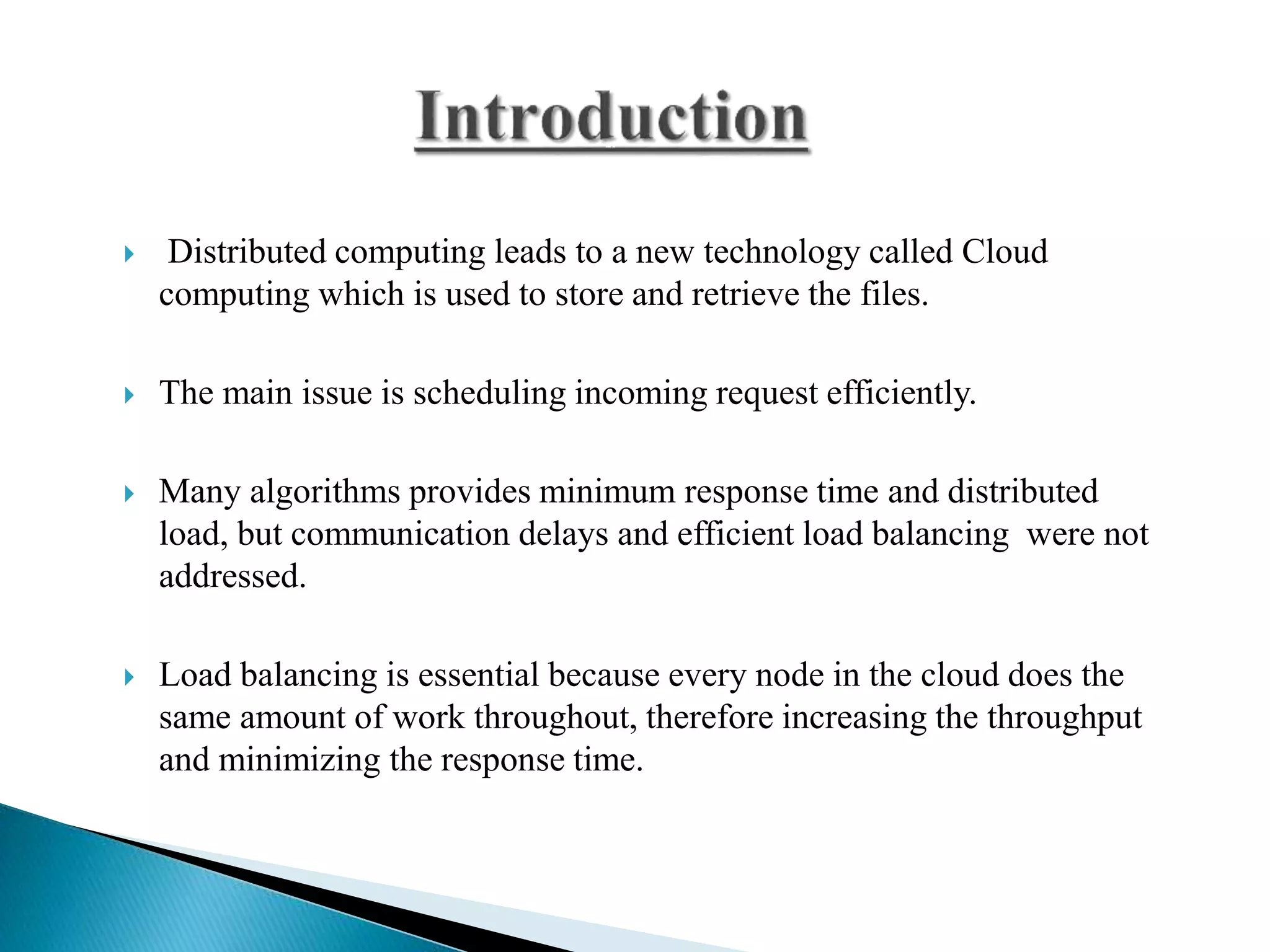 Optimal load balancing in cloud computing | PPTX