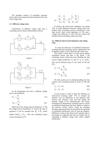Optimal Operation Of Paralleled Power Transformers | PDF