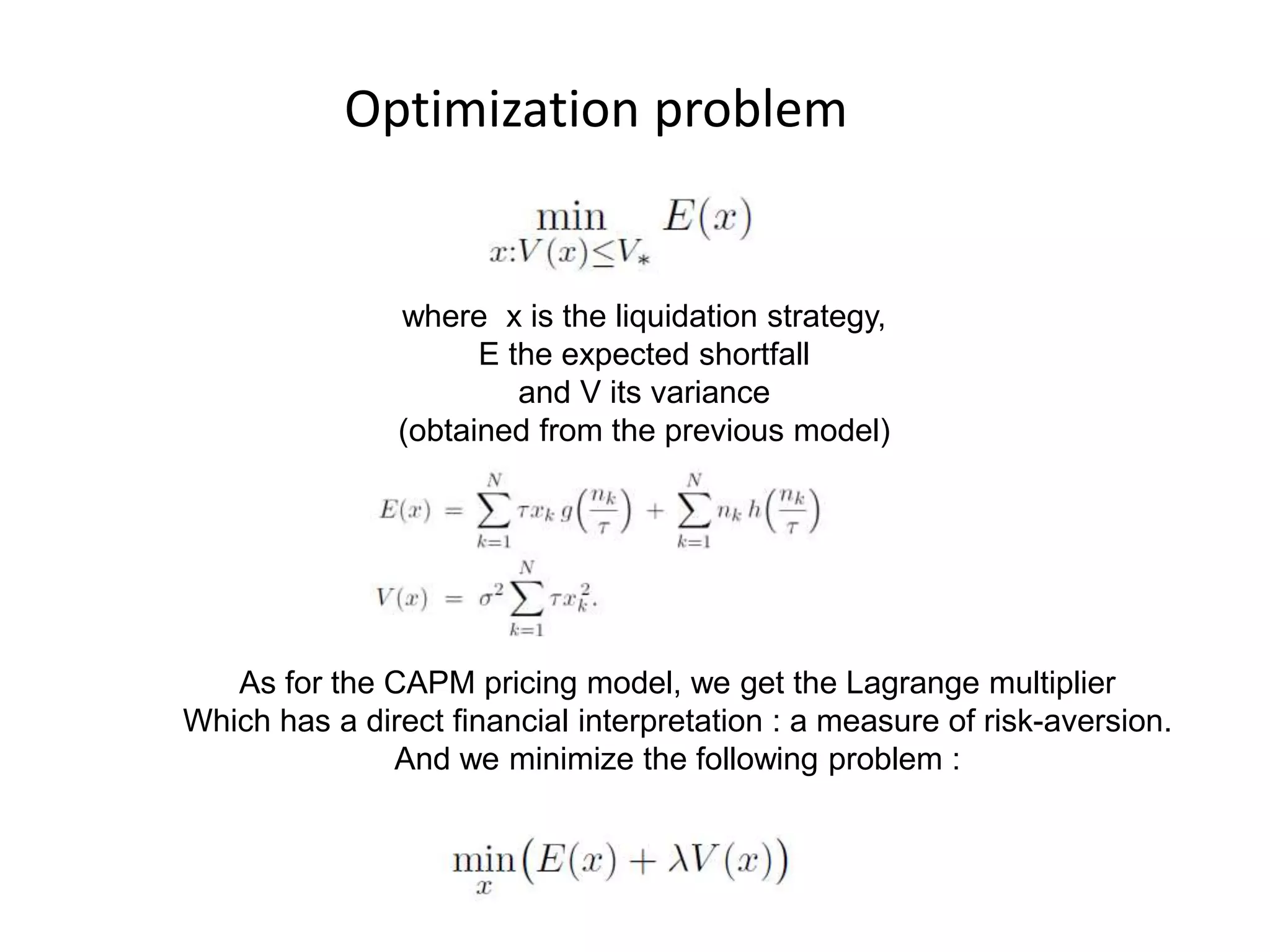 Optimal order execution | PPT