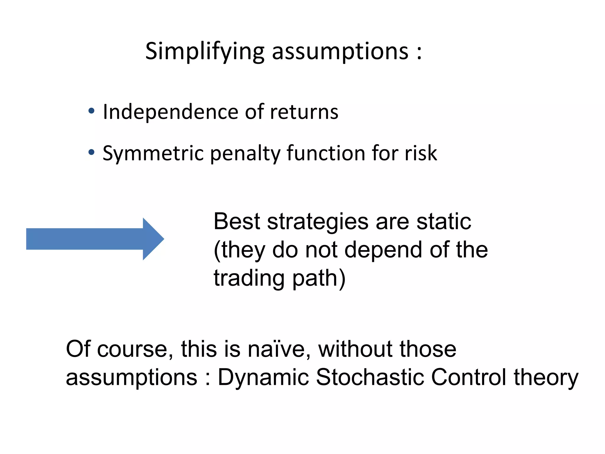 Optimal order execution | PPT