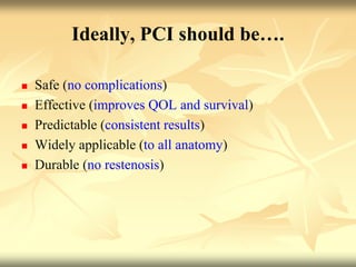 Optimal PCI in Coronary artery diseases PPT | PDF