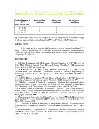 Optimal placement of svc & ipfc in different load & contingency conditions | PDF