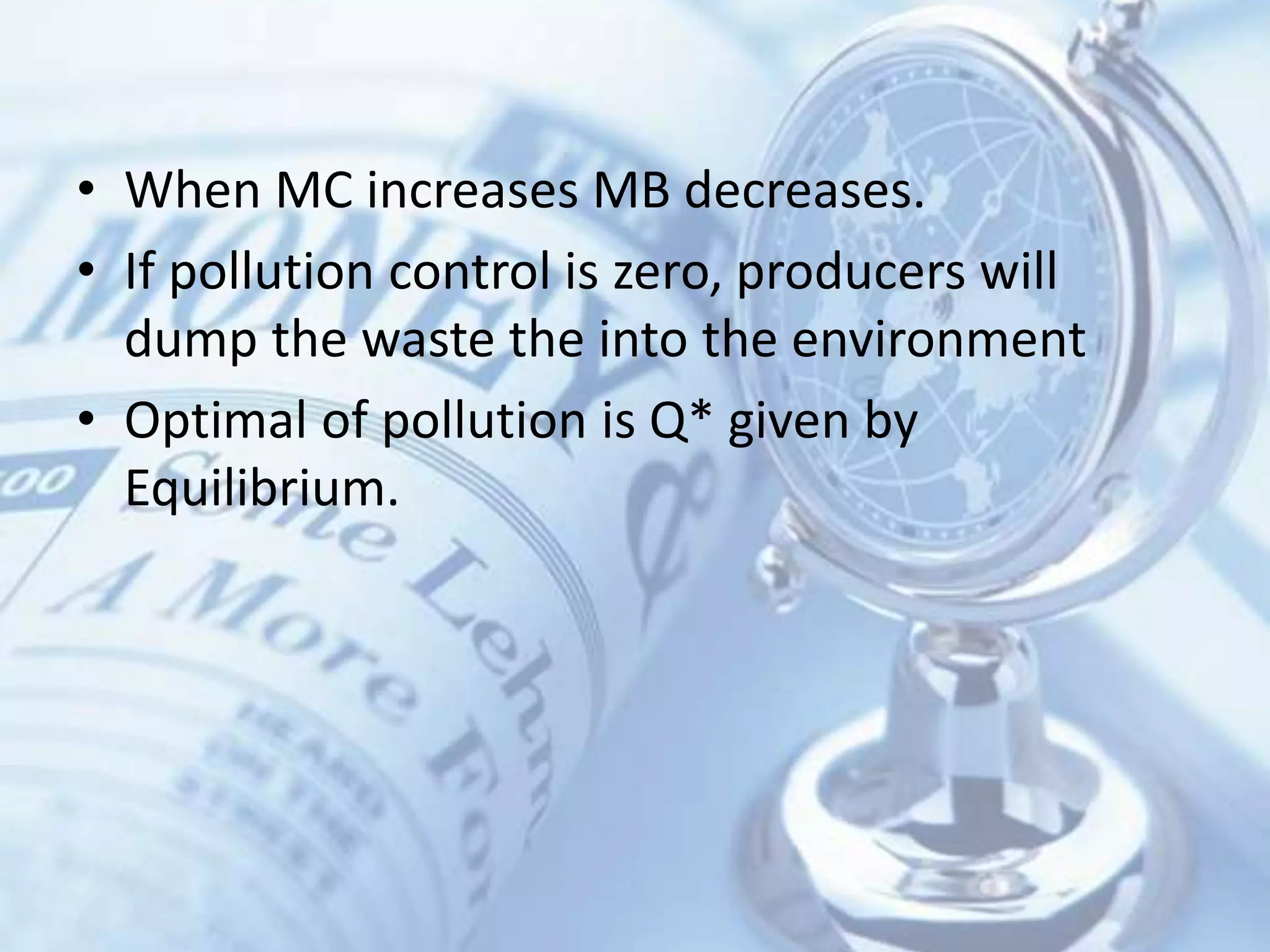Optimal pollution control | PPTX