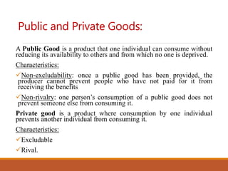 Optimal Provision of Public and Private Goods | PPT