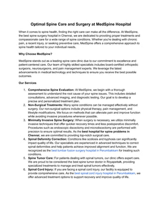 Optimal Spine Care and Surgery at MedSpine Hospital.pdf