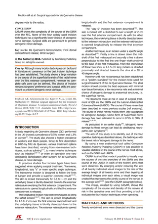 Optimal Surgical Approach for the Treatment of Quervains | PDF