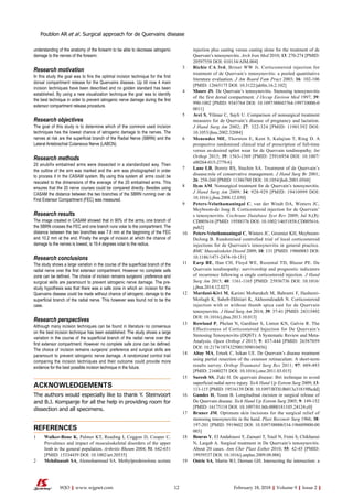 Optimal Surgical Approach for the Treatment of Quervains | PDF