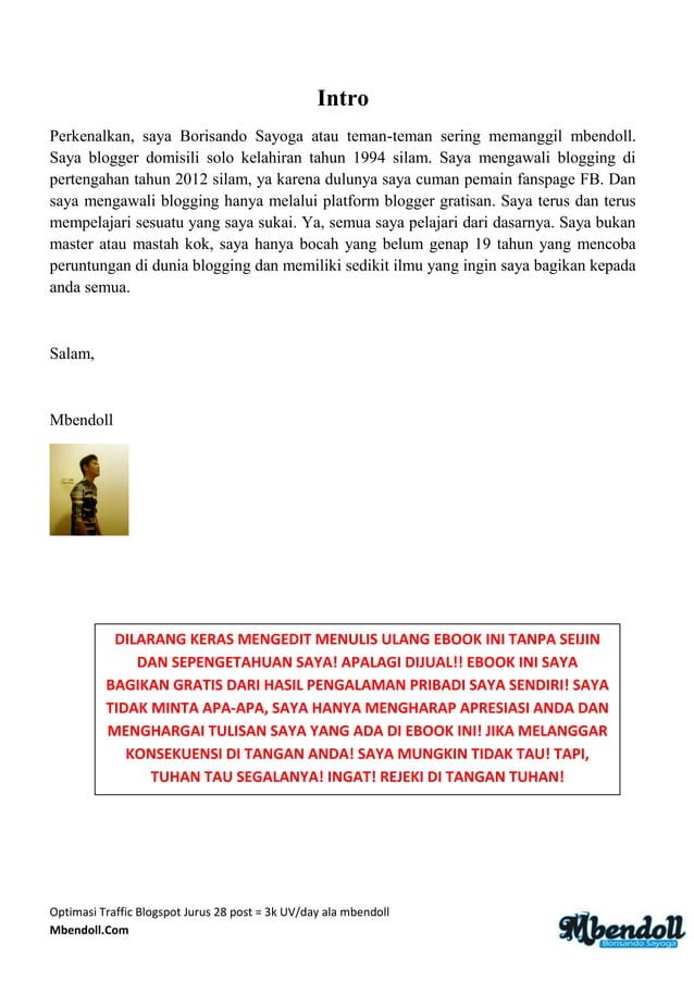 Optimasi blogspot | PDF