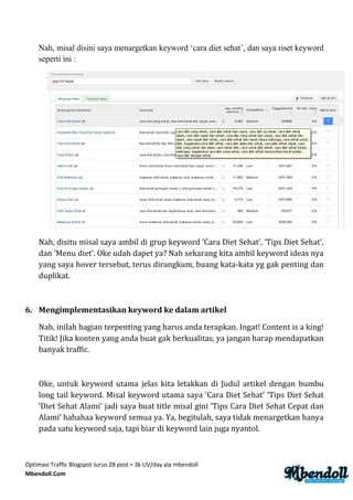 Optimasi blogspot | PDF