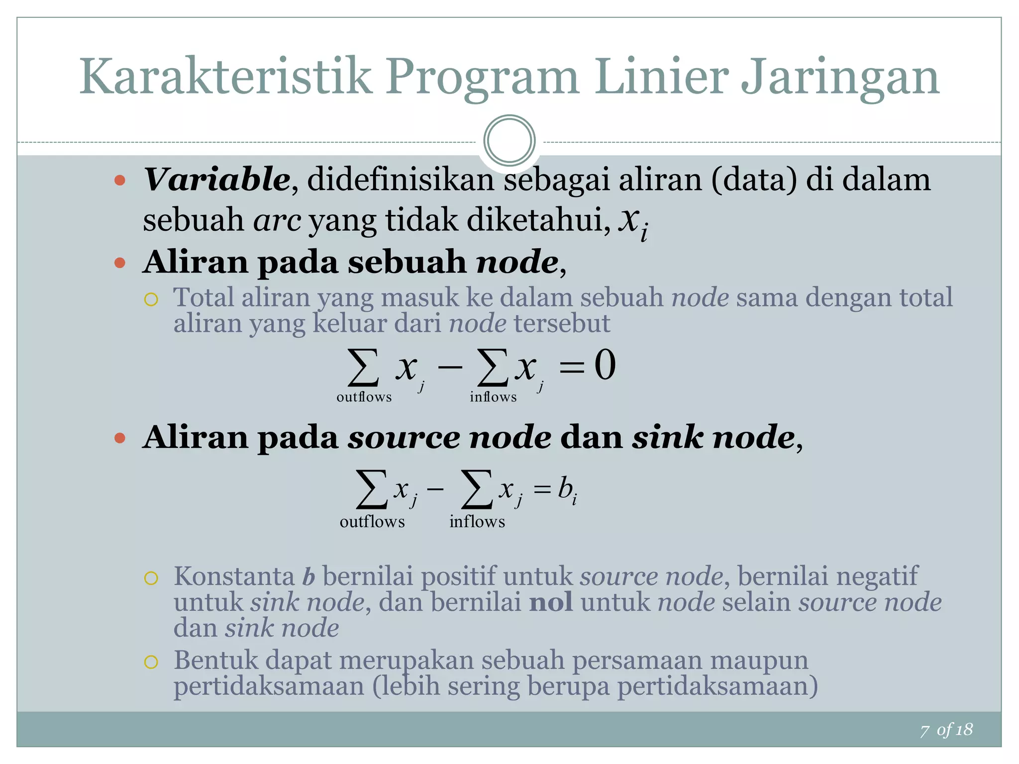 Optimasi Jaringan dan Formulasi Diagram jaringan | PPTX