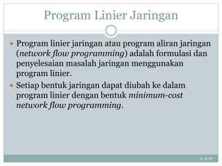 Optimasi Jaringan dan Formulasi Diagram jaringan | PPT