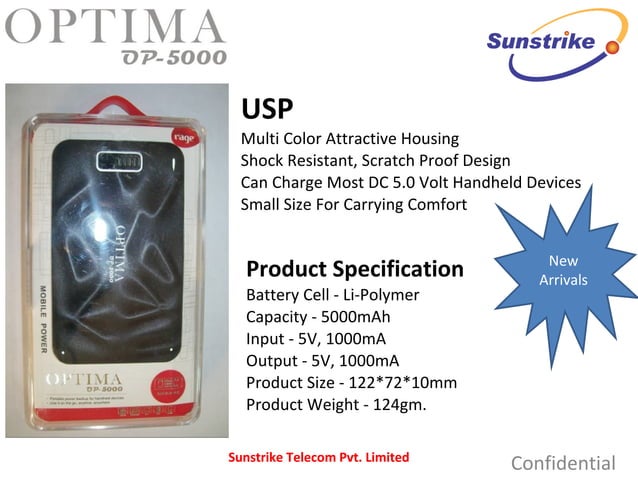 Optima smart phone , Tablets & Power Bank product | PPT