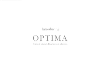 Optima tablet ppt (1) | PPT