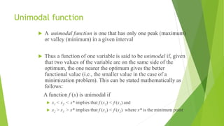 Optimisation in engineering design | PPTX